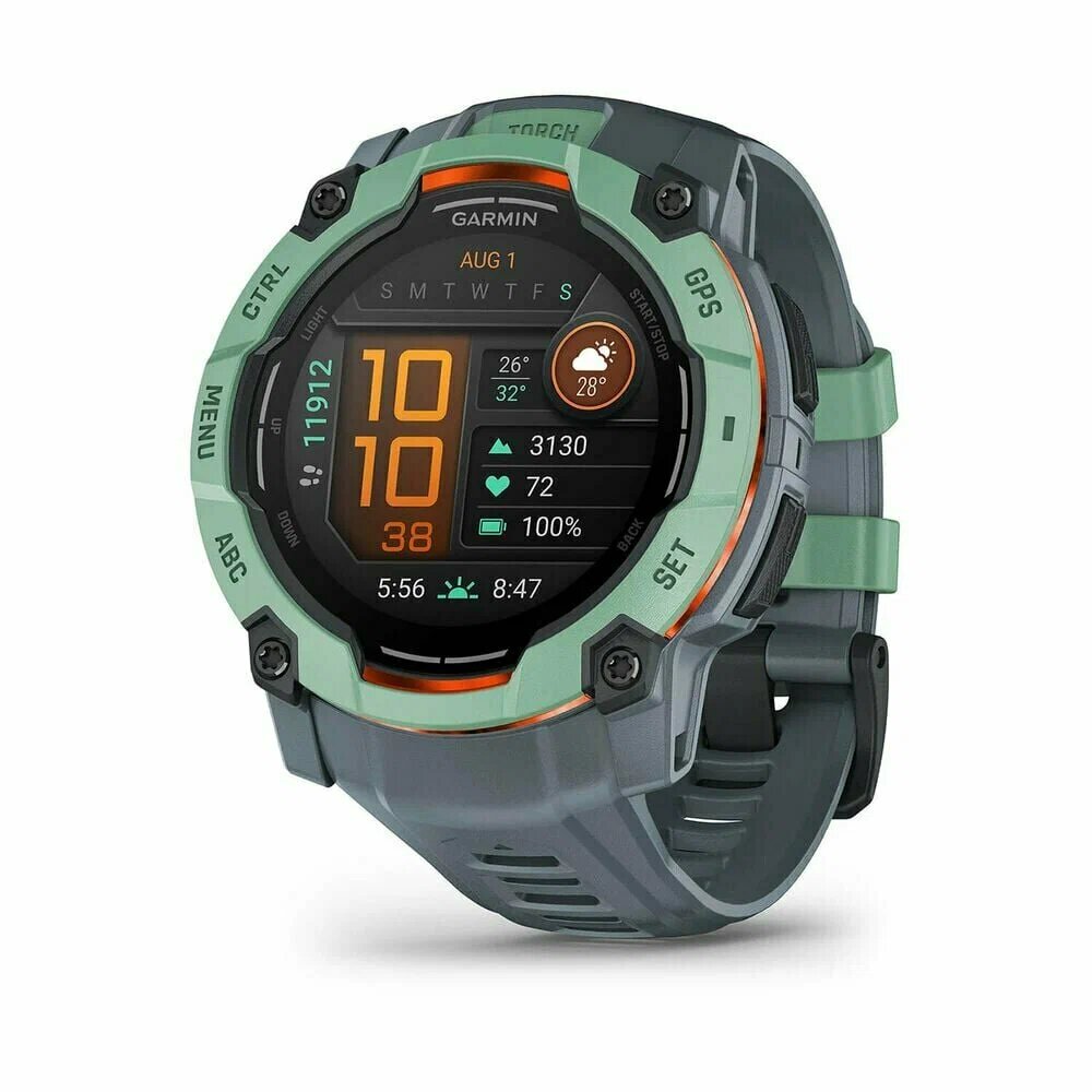 Умные часы Garmin Instinct 3 50 Mm Amoled Neo Tropic Bezel Twilight Band