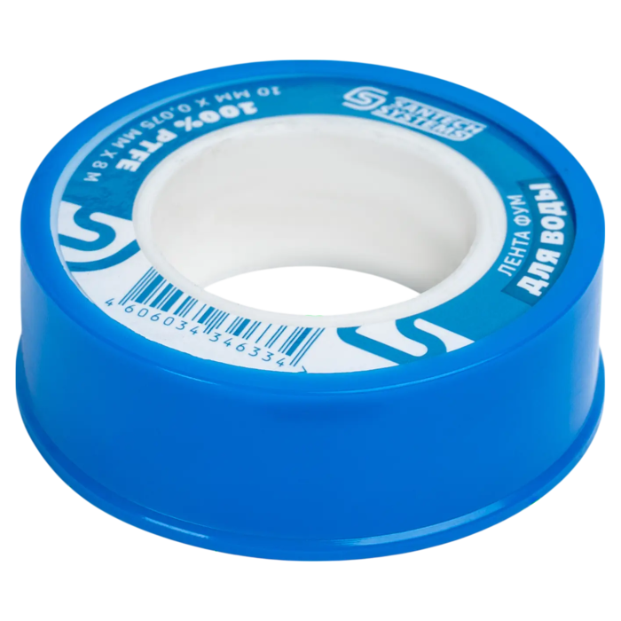 Лента-фум для воды 10x0.075 мм 8 м PTFE