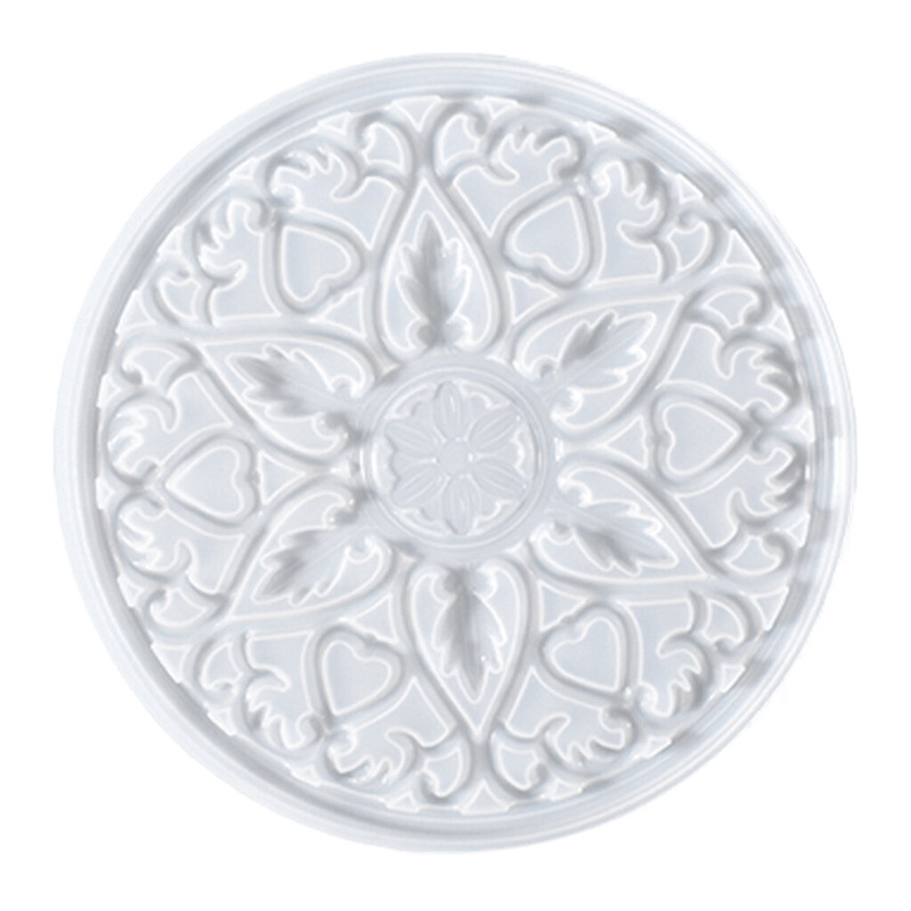 DIY Jewelry Decorative Coaster Epoxy Mold Flower Crystal Agate Coaster Mold