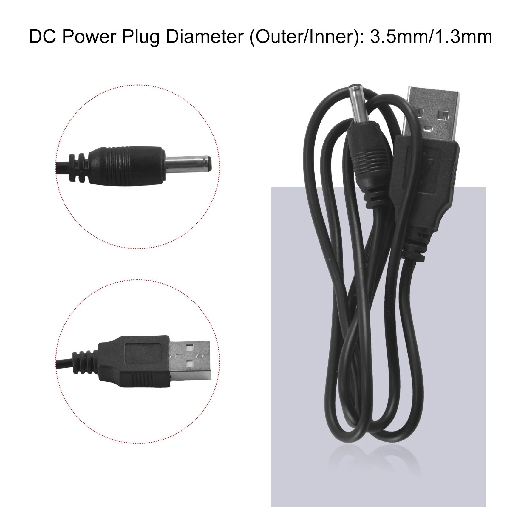 Кабель питания LDFH USB на 3.5 мм 5В