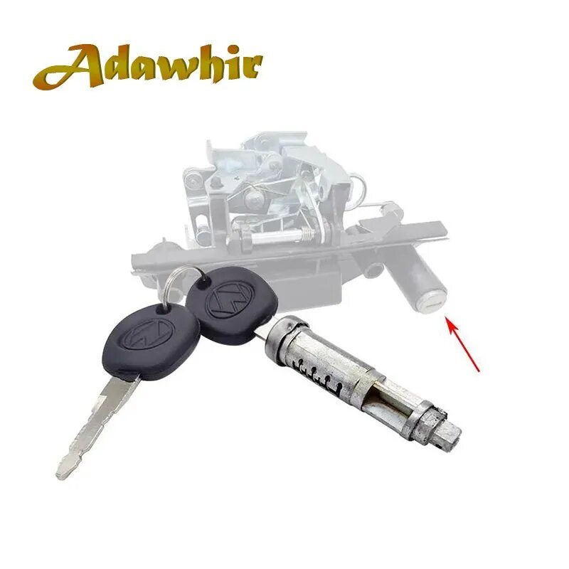 Новый 2-кнопочный цилиндр двери багажника для Volkswagen Transporter T4 Caravelle EuroVan, 701829239 701837061D