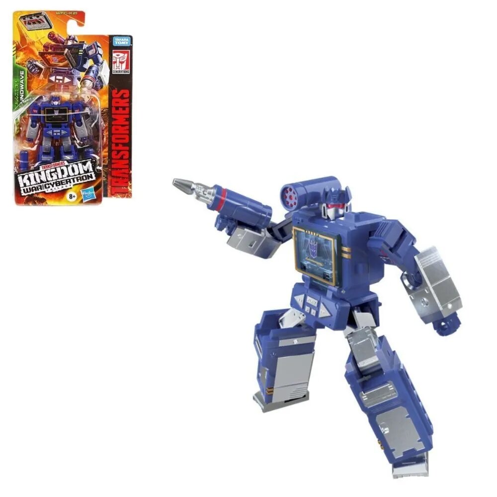 Hasbro Игрушки-трансформеры Generations War for Cybertron: Kingdom Core Class Фигурка WFC-K21 Soundwave Action - от 8 лет и старше, 3,5 дюйма F0667