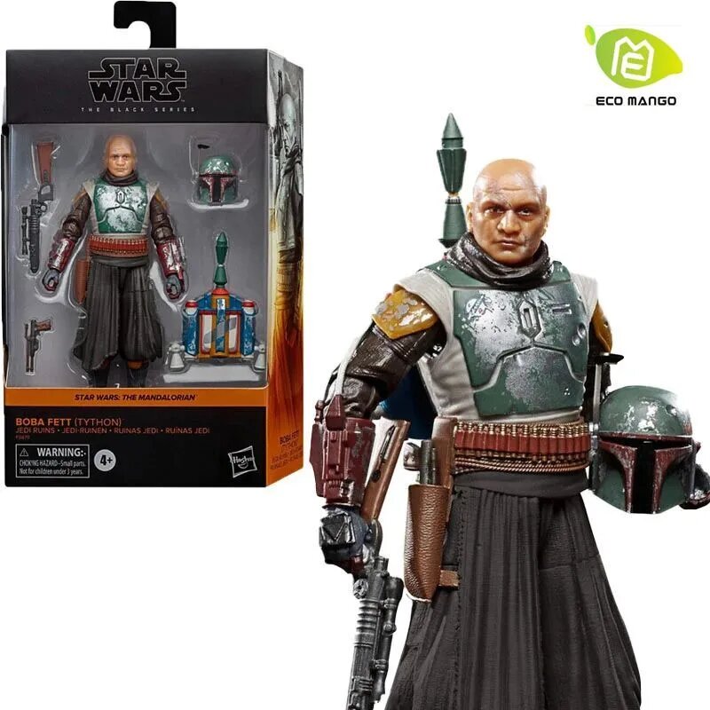 Фигурка Hasbro Star Wars Мандалорианец Боба Фетт (Тайтон) черная серия 15 см, BobaFet