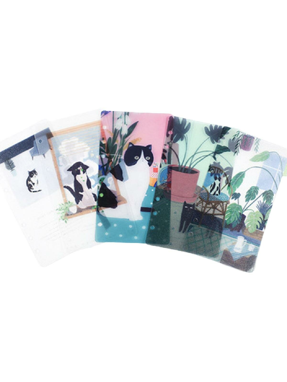 5 шт. Разделитель для папок A5 / A6 с 6 отверстиями для планировщика бюджета для папок с отрывными листами