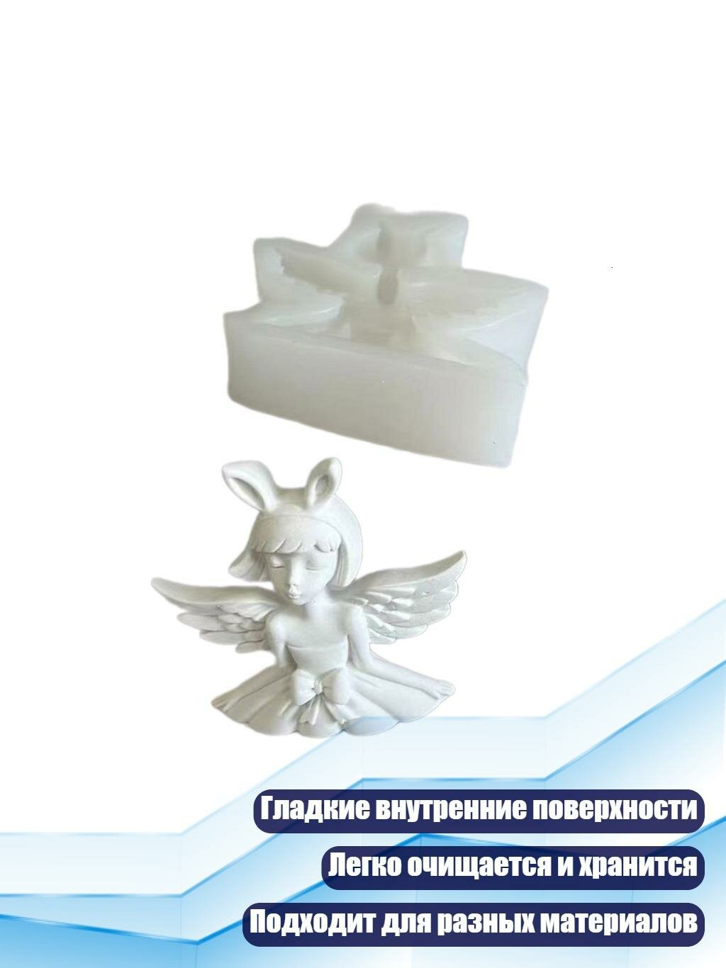 Силиконовая форма «Девочка-ангел», X349