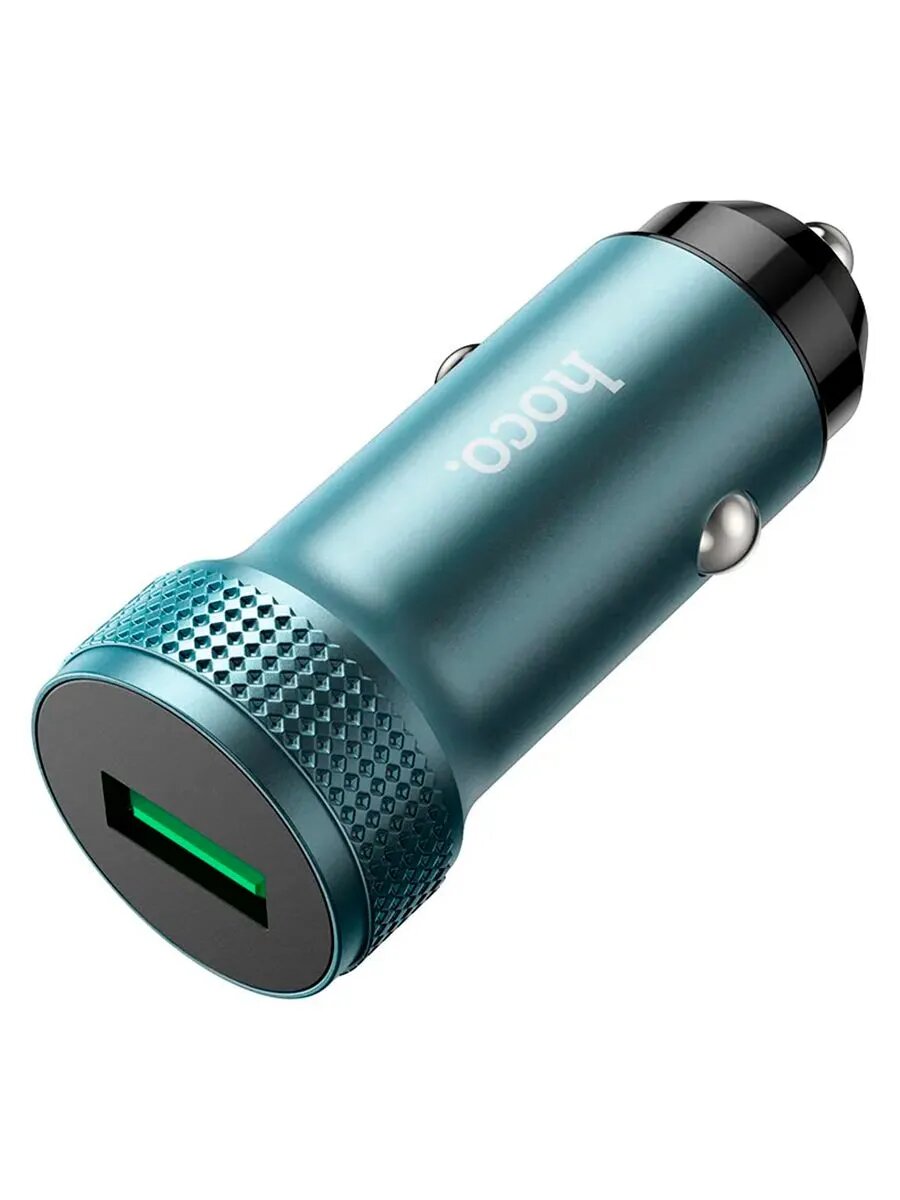 Автомобильное зарядное устройство Hoco Z49A (QC 3.0 18W) 1USB, серый / быстрая зарядка в прикуриватель