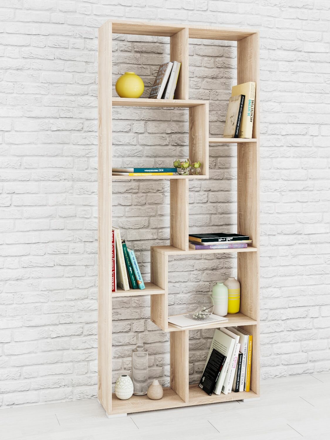 Стеллаж Ромео-8 от Тэкс 1900*800*250 мм дуб сонома