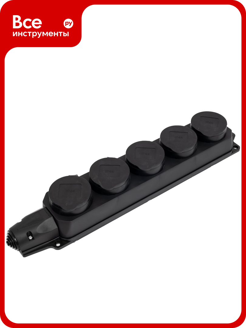 Колодка электрическая энаргит 5-ех гнездовая (16А, 220V, IP 44) KC-G05P