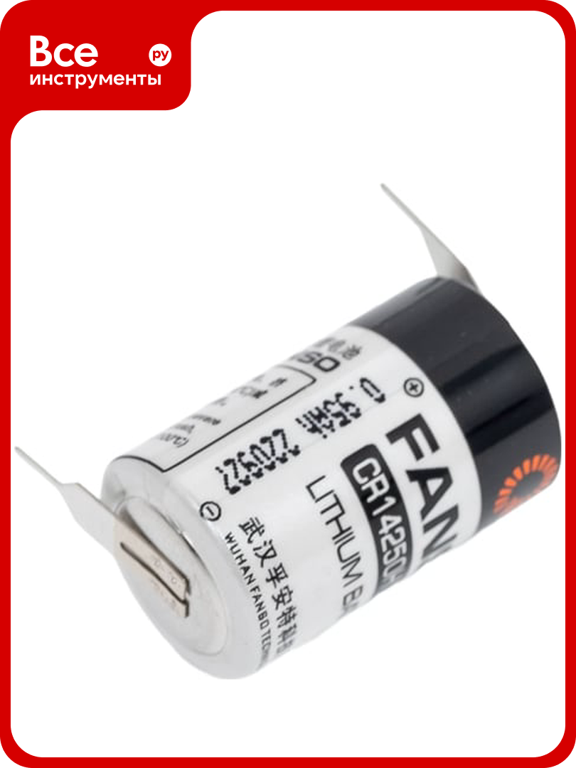 Батарея FANSO диоксид марганцевая (Li-MnO2) CR14250H/3FP 2321701, литий‑марганцевый элемент, типоразмер