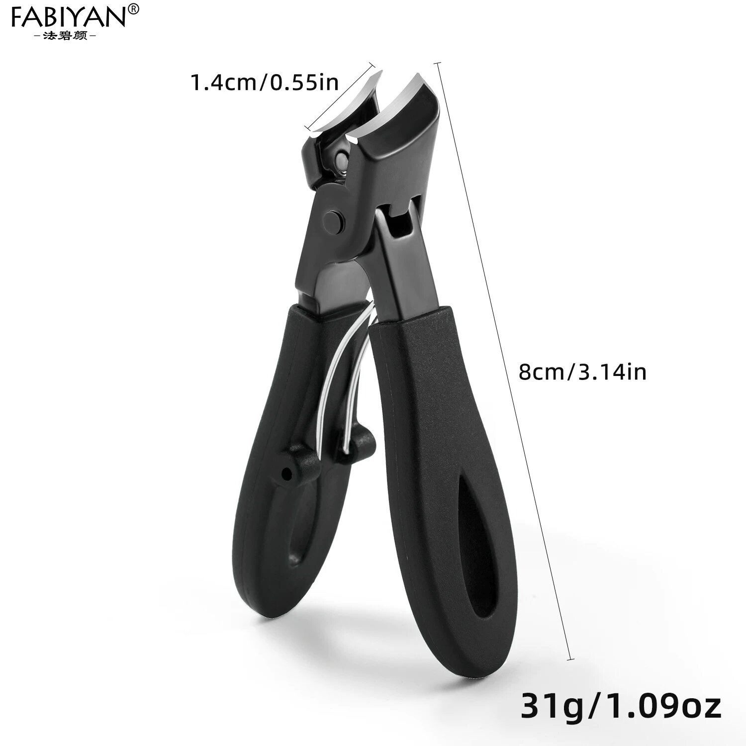 Кусачки для ногтей с большим отверстием, скошенные, антибрызговые, острые, толстые, для домашнего маникюра