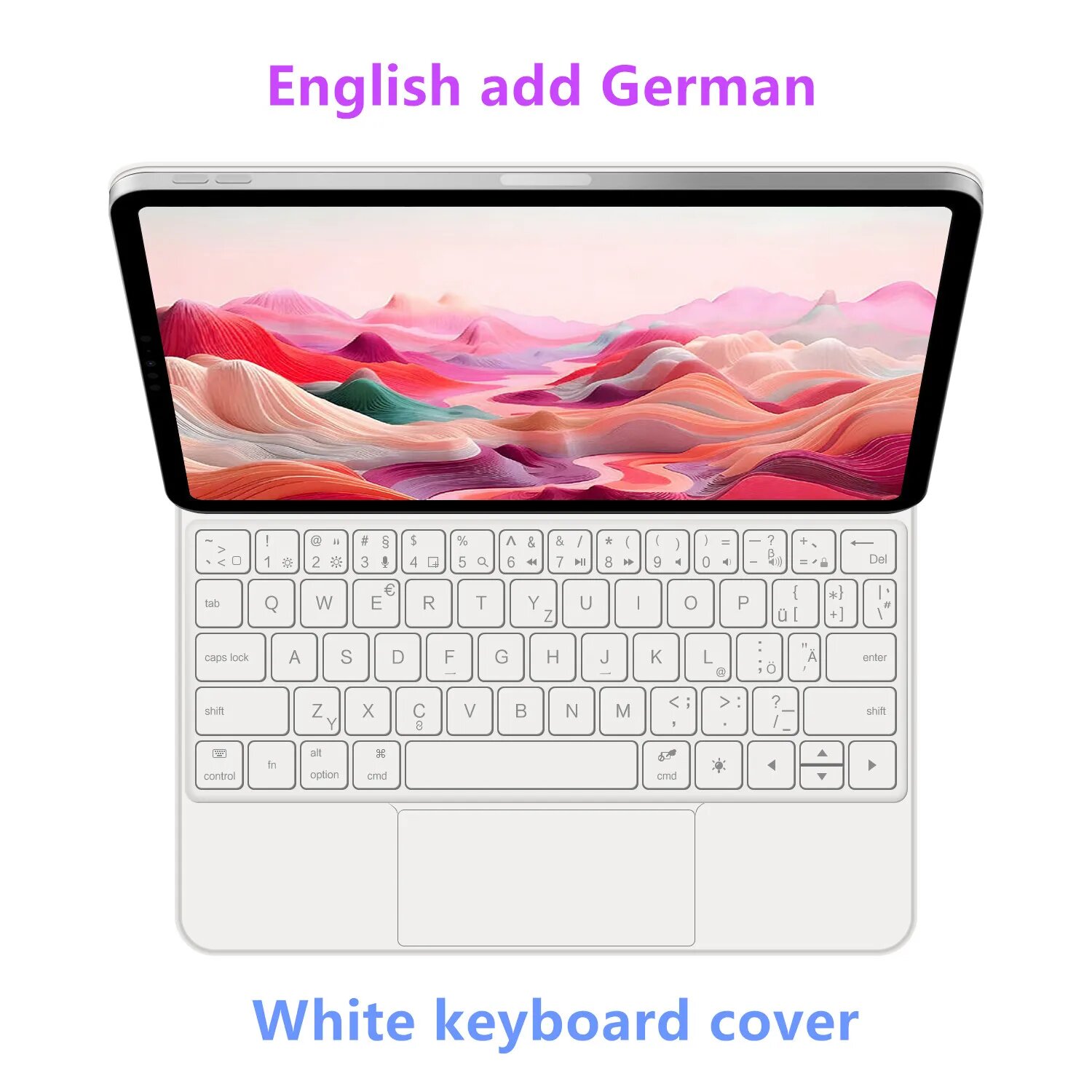 Клавиатура HUWEI Magic Keyboard для iPad Air 11 дюймов White German