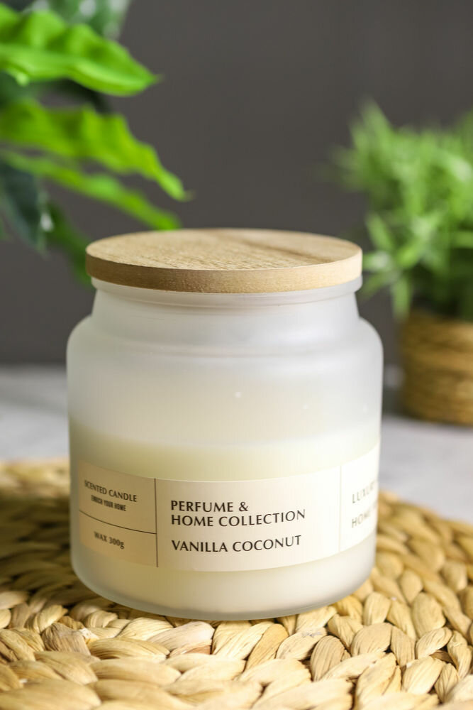Ароматическая свеча в банке душистая коллекция - ваниль И кокос, 10 см, Koopman International CC5156870-2