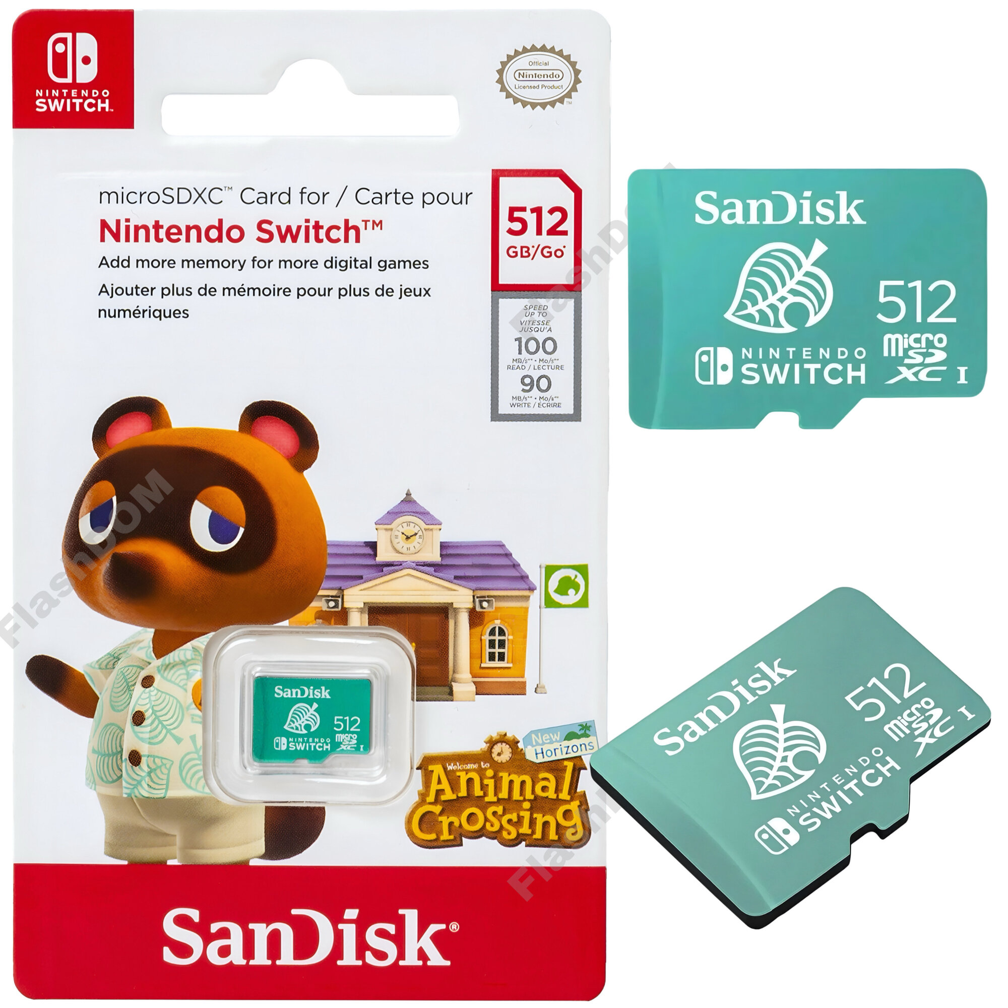 Карта памяти SanDisk microSDXC 128 ГБ для Nintendo Switch, 100/90 Mb/s