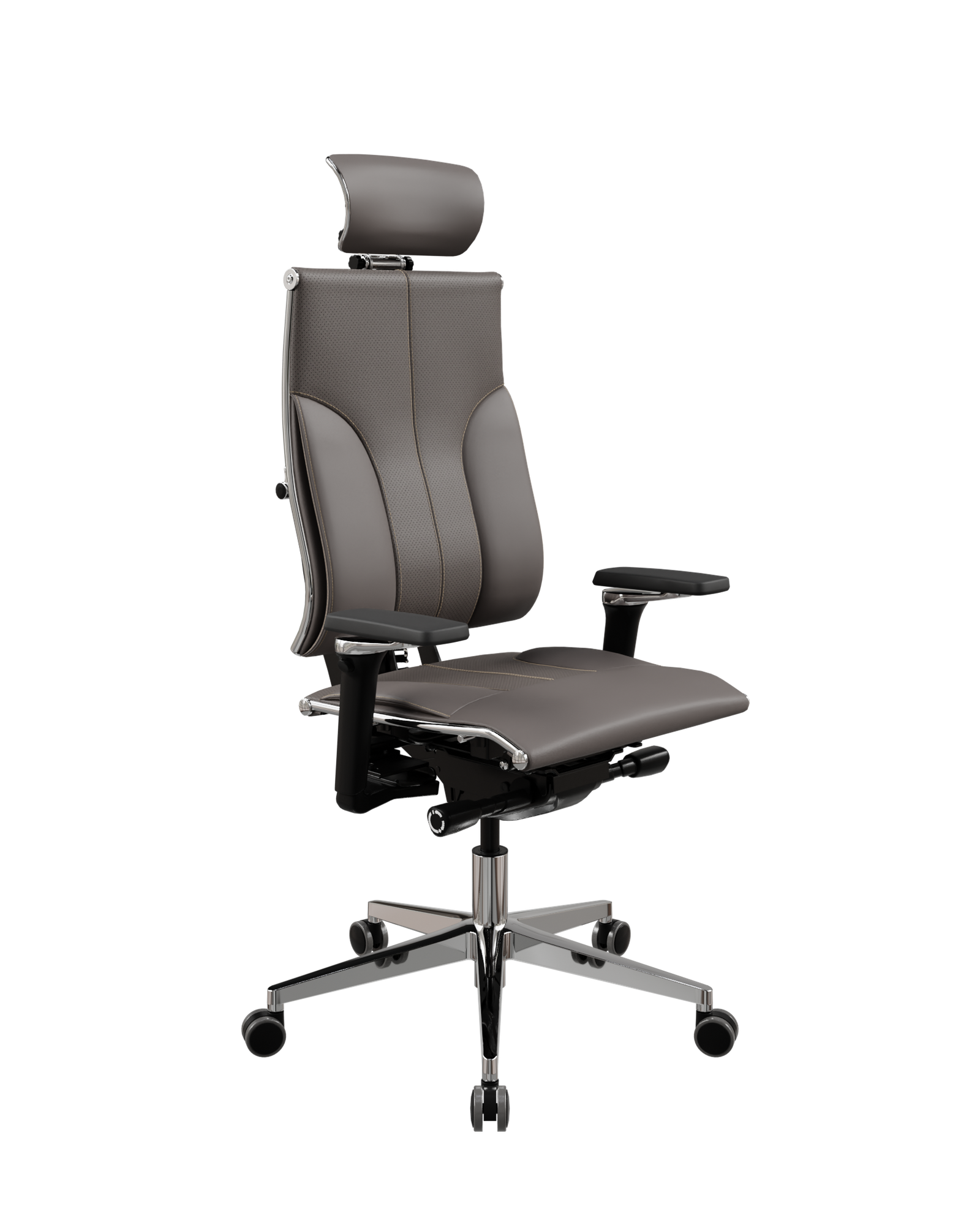 Кресло руководителя METTA Y 4DF B2-10D Gray Cardinal\литое пятилучие