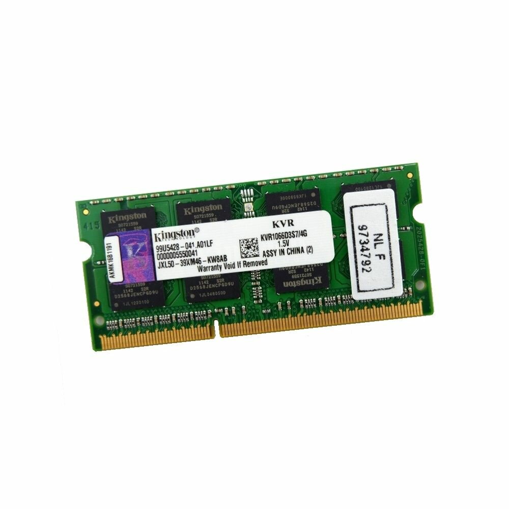 Оперативная память KVR1066D3S7/4G 99U5428-041. A01LF DDR3, 1066 МГц, 1 x 4 ГБ (KVR1066D3S7/4G 99U5428-041. A01LF)