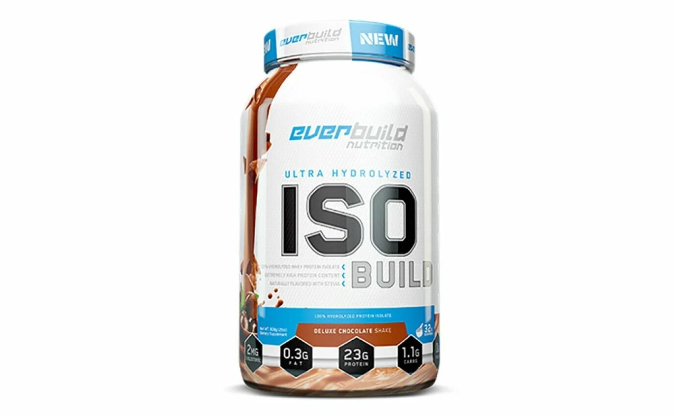 EVERBUILD, ISO BUILD, Протеин, Шоколад (Deluxe Chocolate Shake), 908 гр