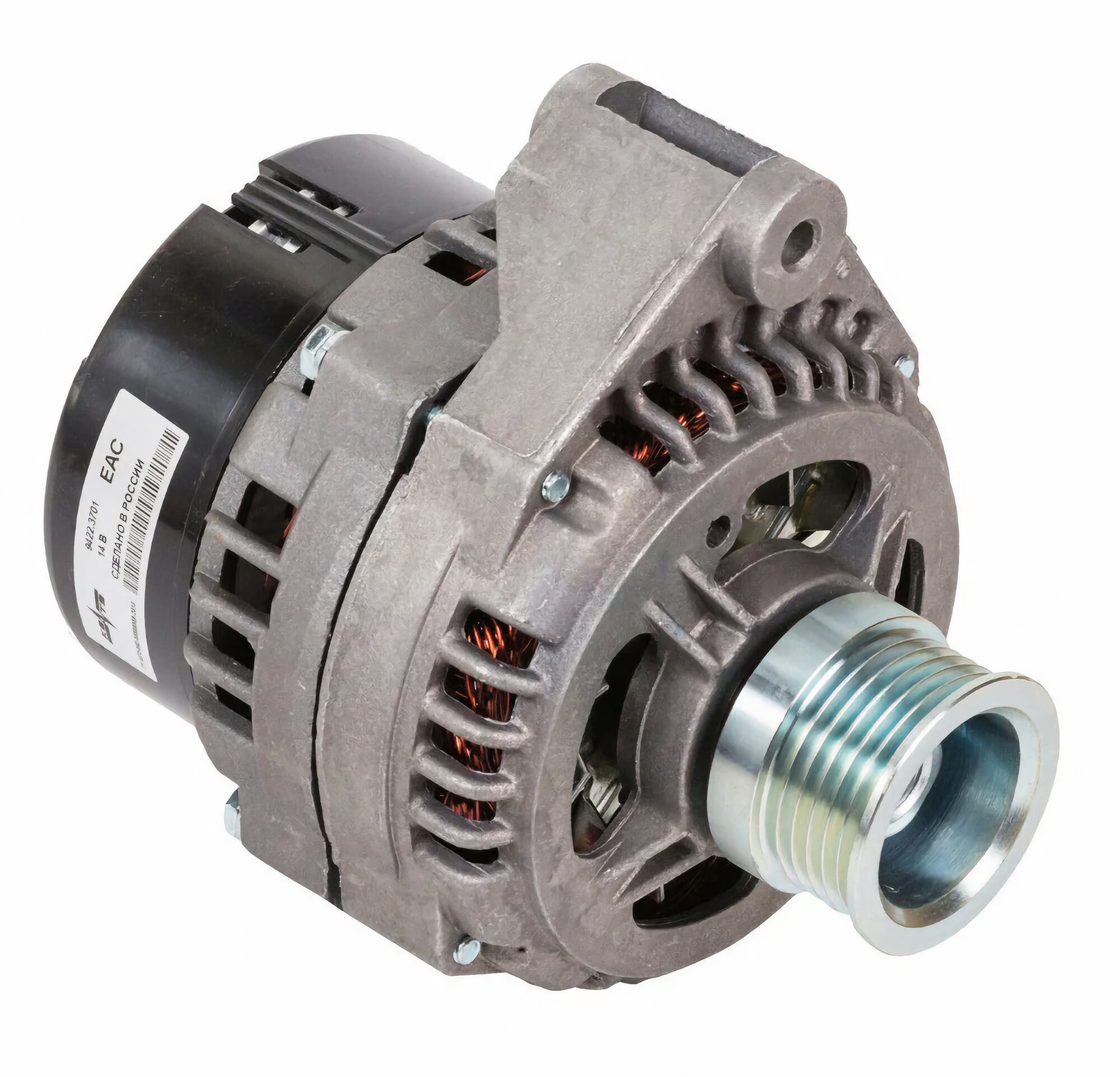 Генератор ГАЗ с дв. ЗМЗ-405, 406, 409 и модиф, с применением соответствущих нижних кронштейнов КЗАТЭ 9422.3701С 140А