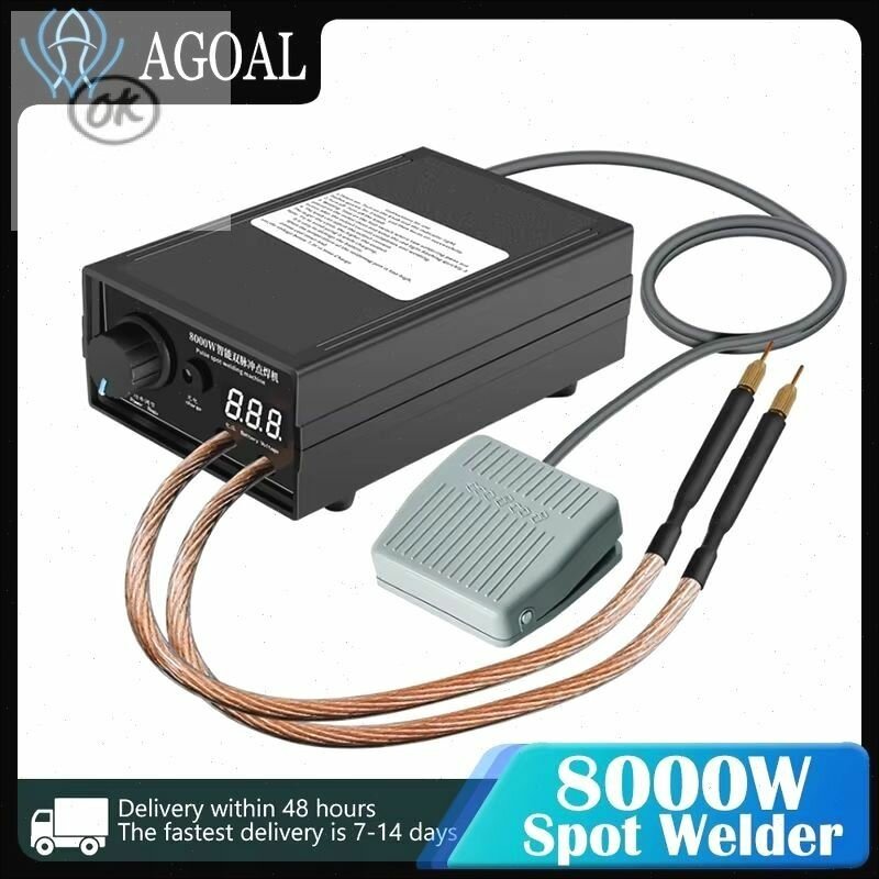 Комплект для эксклюзивной пайки аккумуляторов 18650 миниатюрным аппаратом точечной сварки 8000Вт, включающий никелевые полосы толщиной 0.3 мм