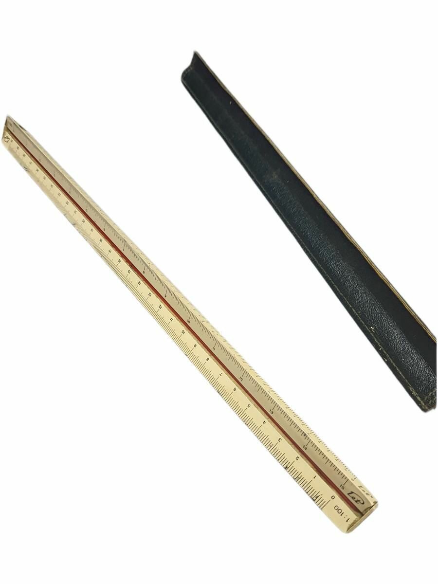 Винтажная чертежная конструкторская линейка масштабная, Let, Германия, 60е