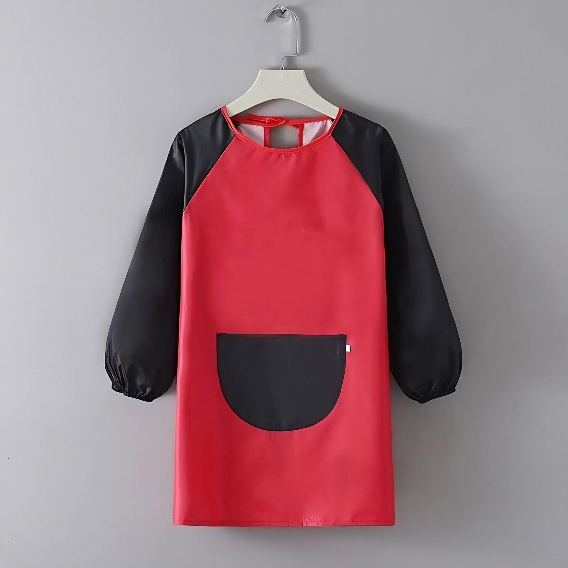 Детский фартук для рисования, водонепроницаемый и устойчивый к пятнам халат с длинными рукавами, одежда для детского сада, защитная одежда с индивидуальным принтом для еды.