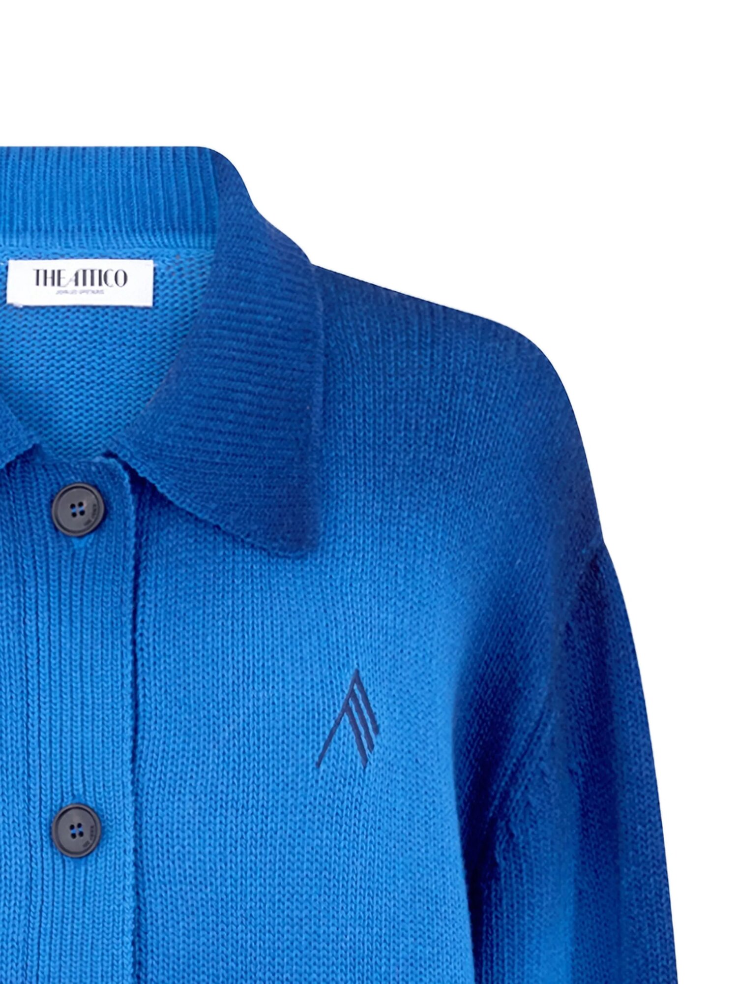 Кардиган The Attico Button cardigan, размер 40, синий — фото 1
