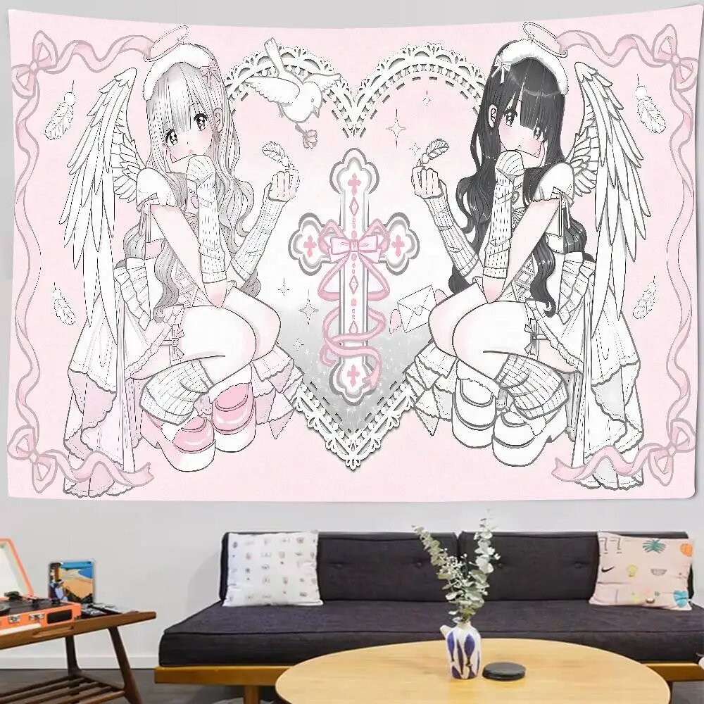 Гобелен аниме девушка 60x90 см