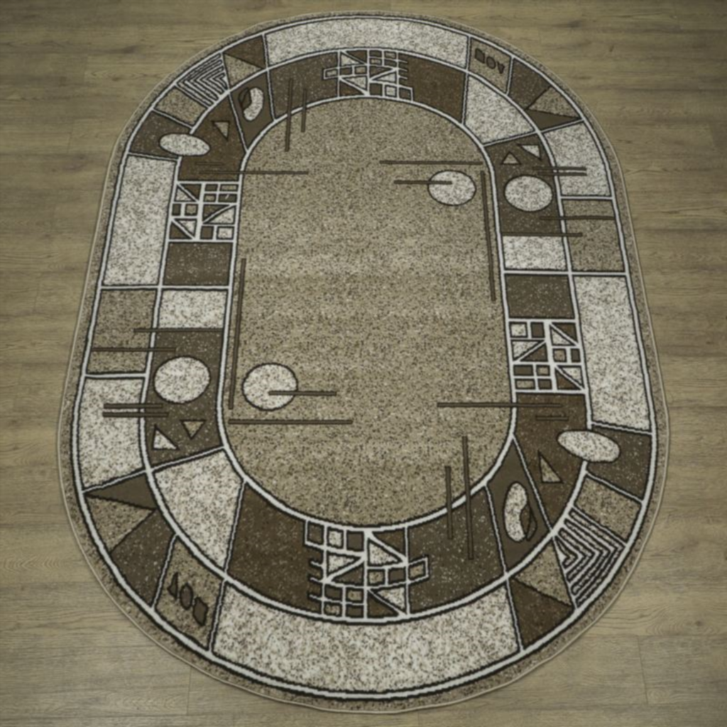 Ковер Лайла де Люкс дизайн 15804 цвет 10822 Овал 2x3м