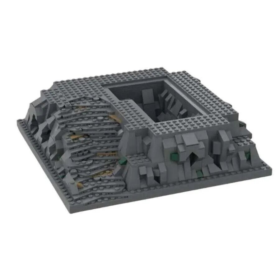 MOC Технические блоки 3D Замок Конструктор для детей 6-18 лет Серый цвет