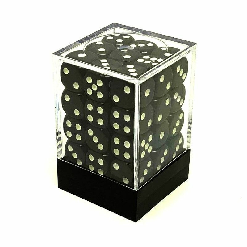 Кубики игральные шестигранные 36 шт. D6 Черные 12мм