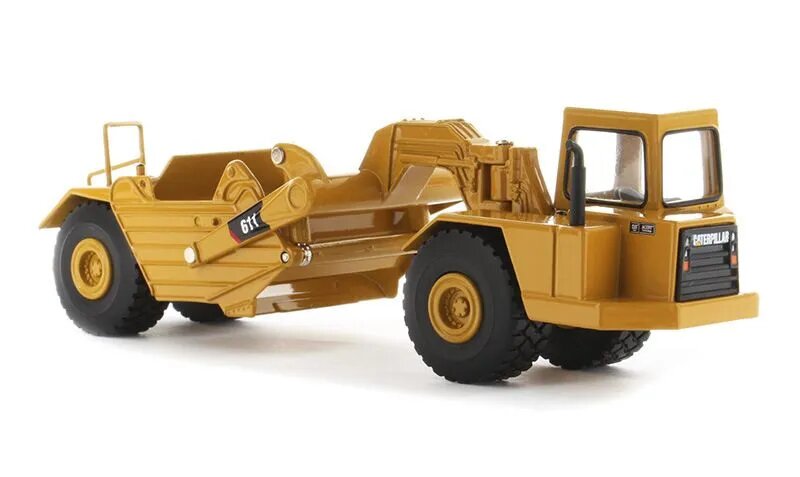 Металлическая модель техники CAT 1/64, скрепер 611, жёлтый, 16 см