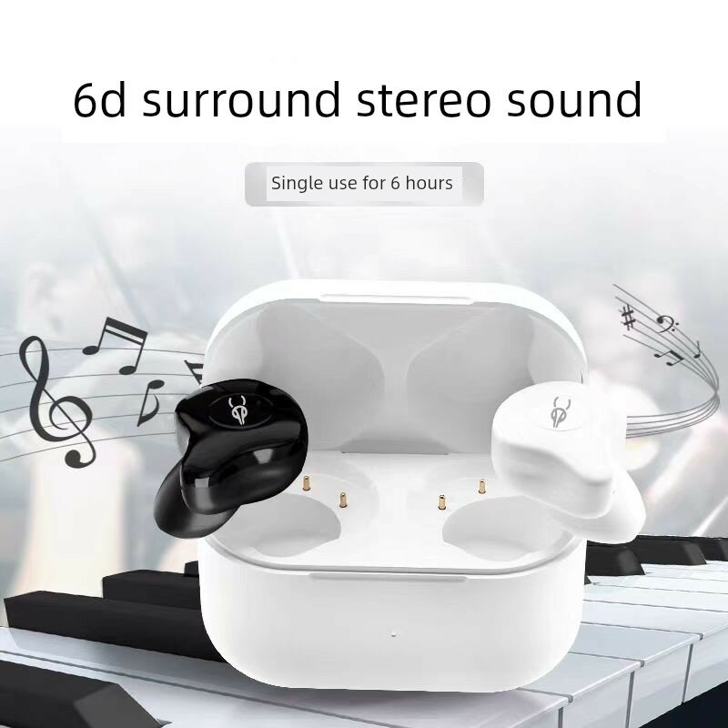 Беспроводные наушники X12PRO с шумоподавлением — комфортная посадка, черно-белая цветовая гамма