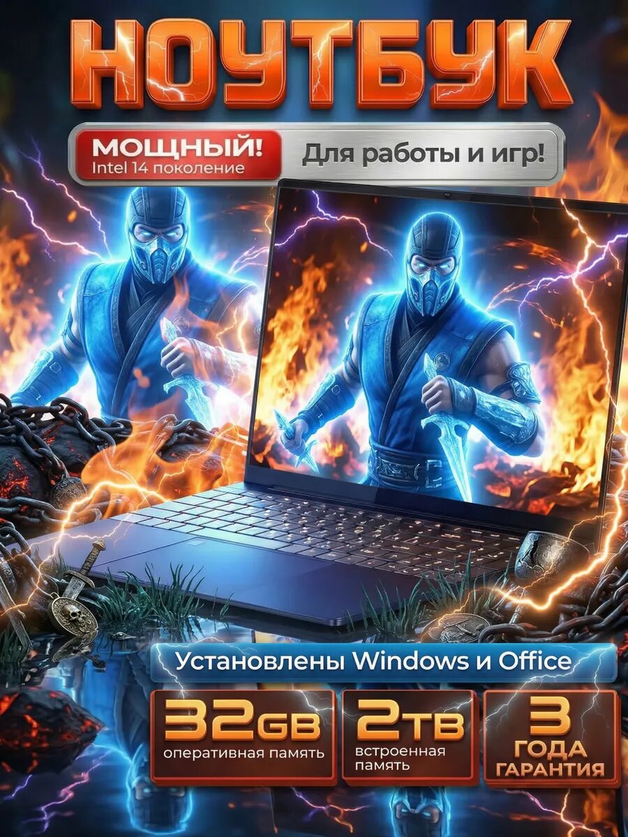 Ноутбук HiGH TECH R670 Intel H-Series RAM 32GB / SSD 2048GB