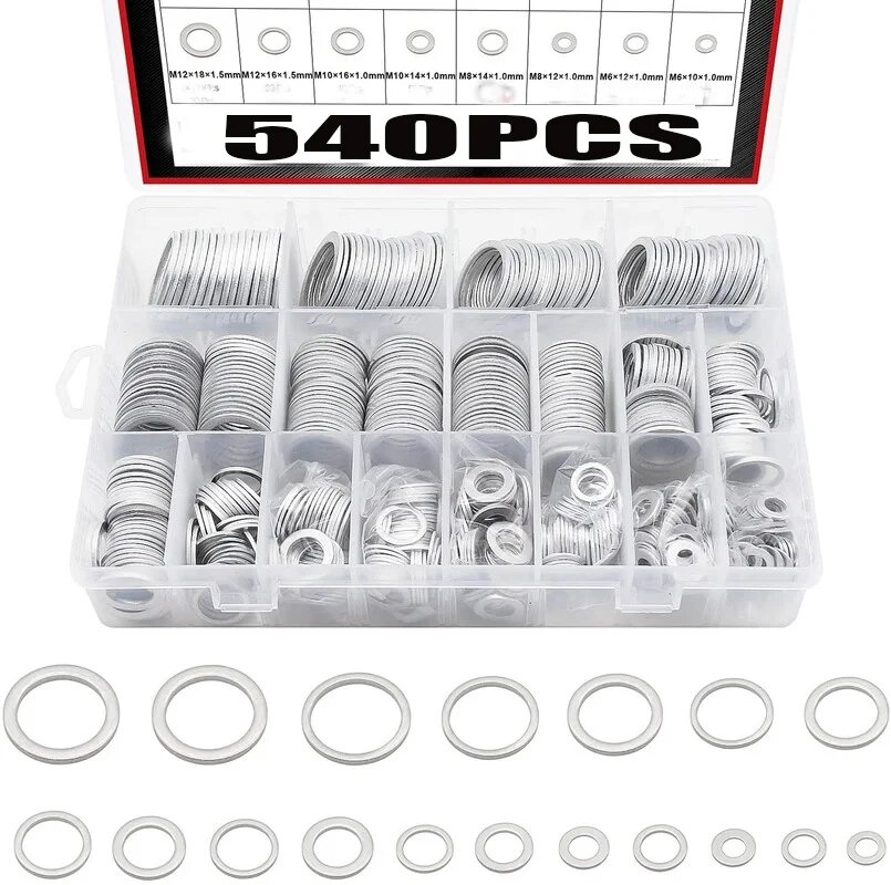 Набор прокладок для сливных пробок 450pcs M5-M24