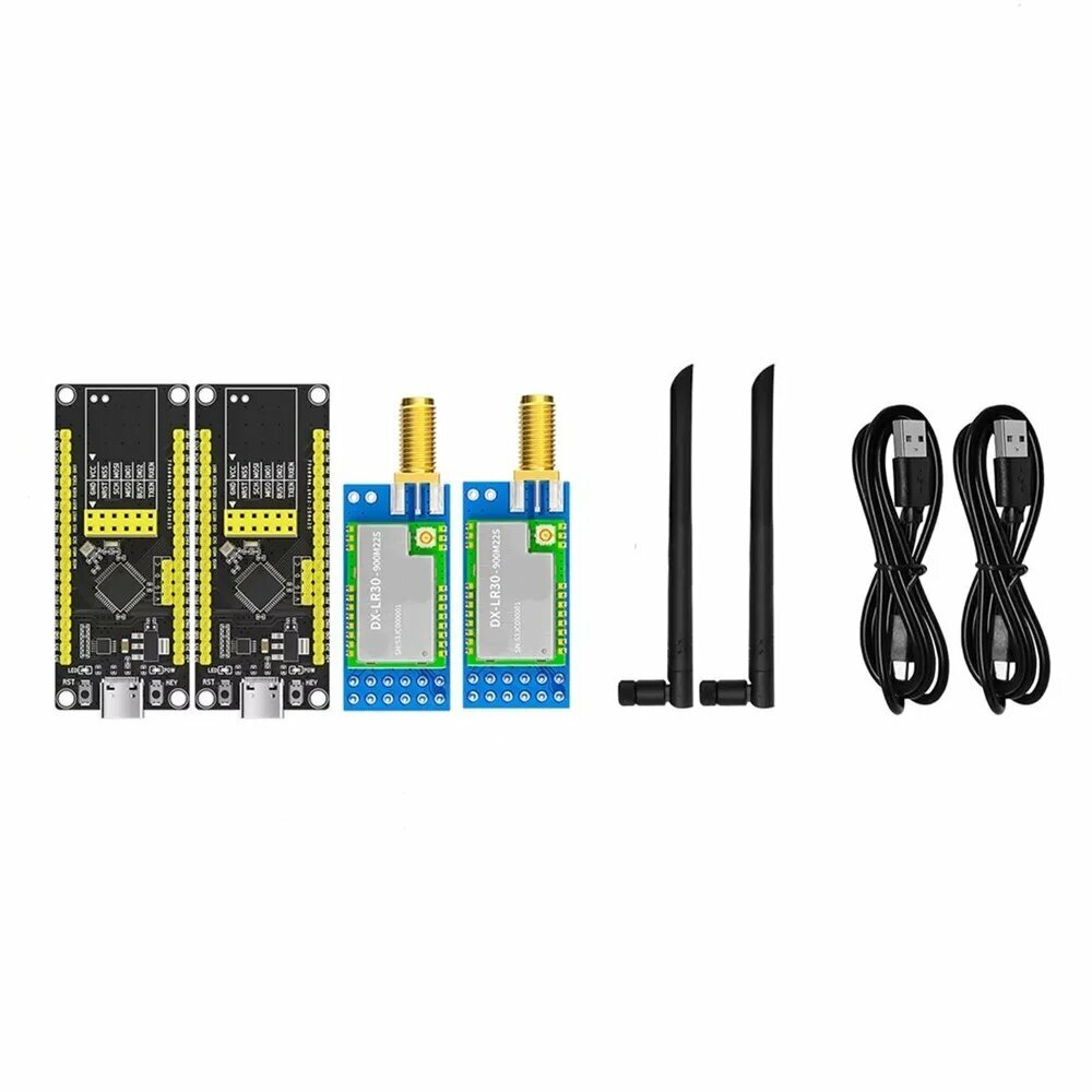 Беспроводной модуль LoRa DX-LR30-900M22SP(T1) SX1262, 850 930 МГц, 22 дБм, дальность действия 8 км, SMD-источник питания.