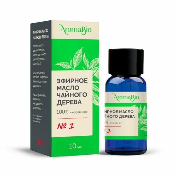 Масло эфирное чайное дерево 100% AromaBio/АромаБио фл. 10мл