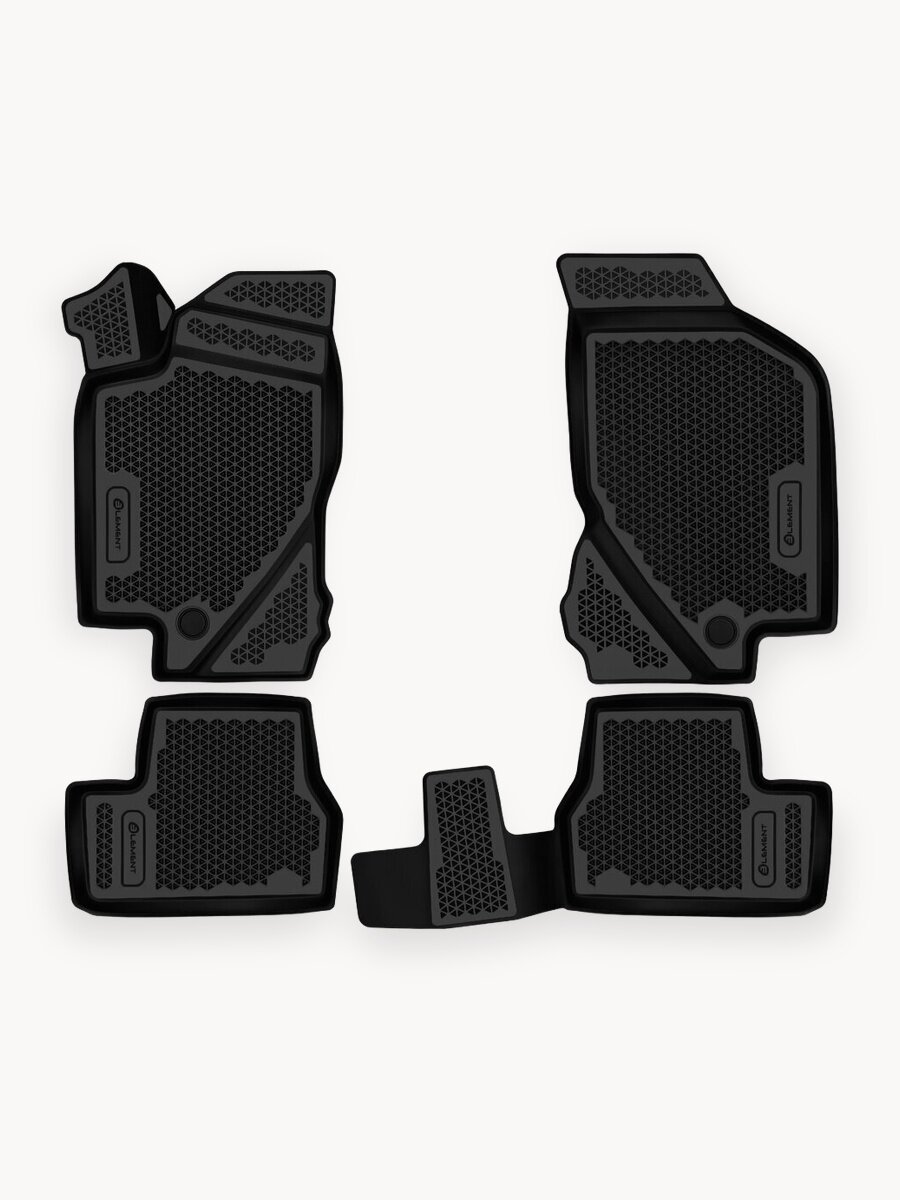 Коврики 3D EVA (ЭВА) в салон для LADA (ВАЗ) Granta (2011- ), Kalina (2004-2018), EVA, 4шт. (полиуретан) / Лада Гранта