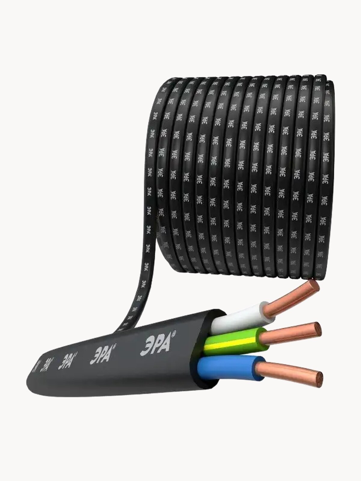 Кабель ВВГ-Пнг(А)-LS 3х2,5 мм2, ГОСТ, 50м, ЭРА