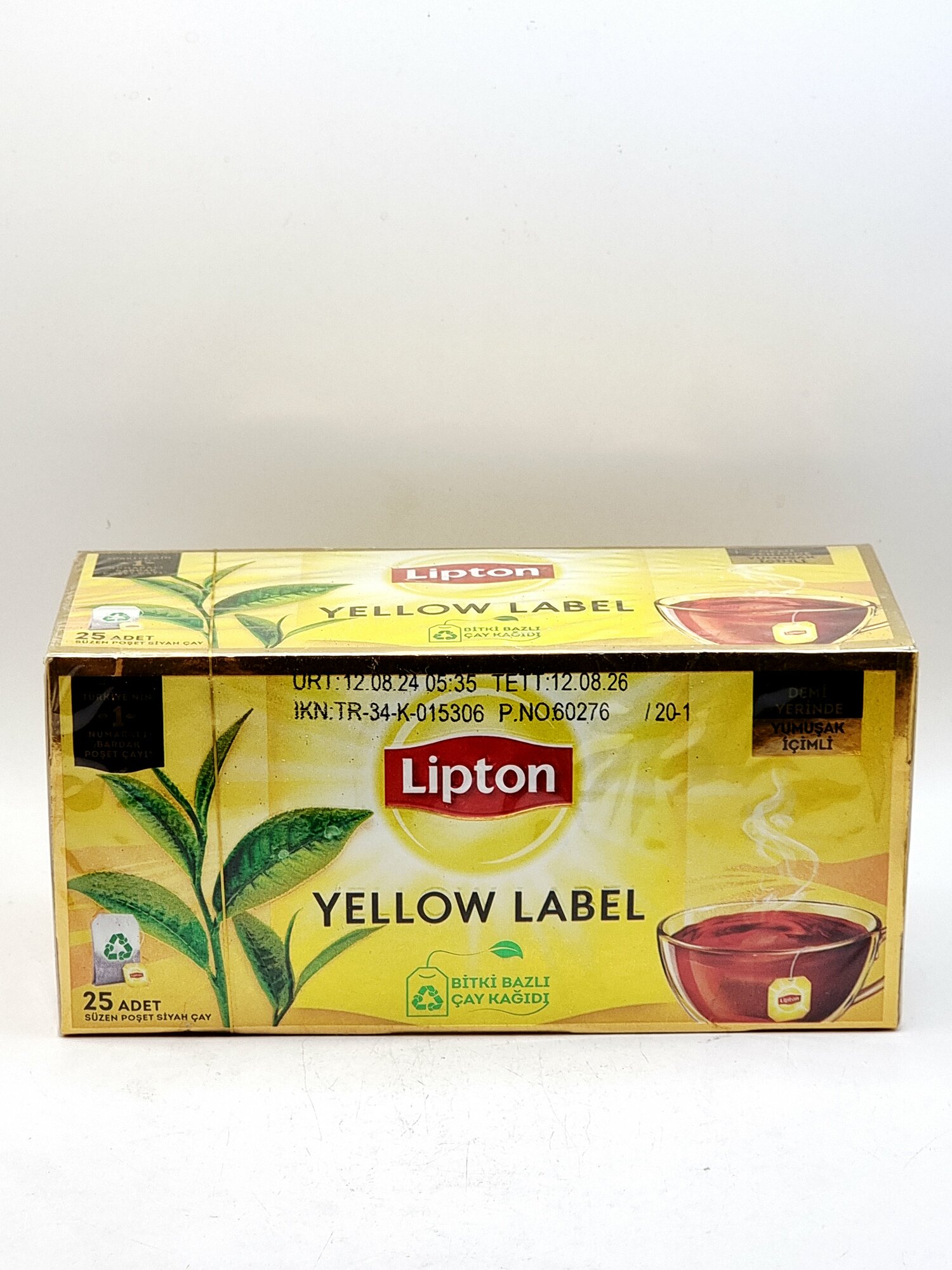 Чай черный пакетированый Lipton Yellow Label (25 пак по 2 г ), 50 г