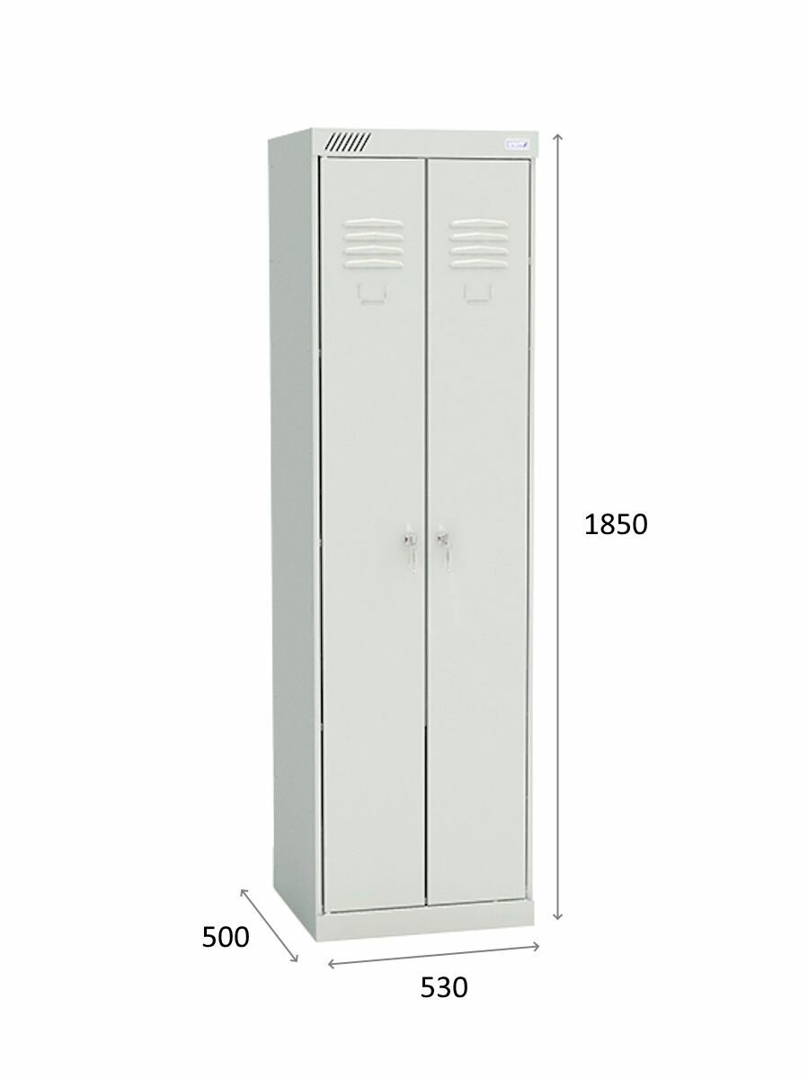 Шкаф металлический для одежды "ШМУ-22-530" (1850х530х500мм)