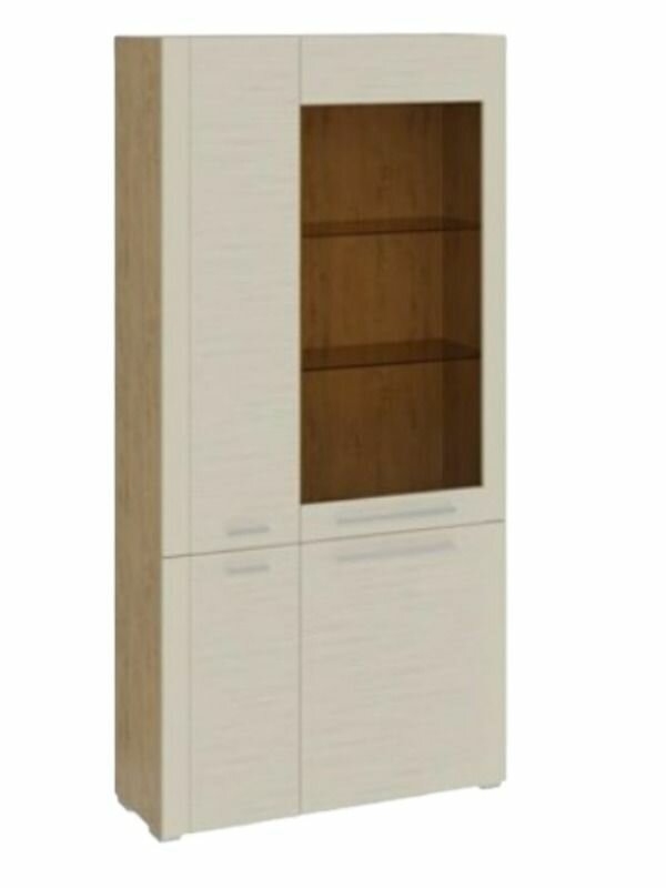 Шкаф комбинированный с 4 дверями Николь ТД-296.07.37 Фон бежевый/Бунратти