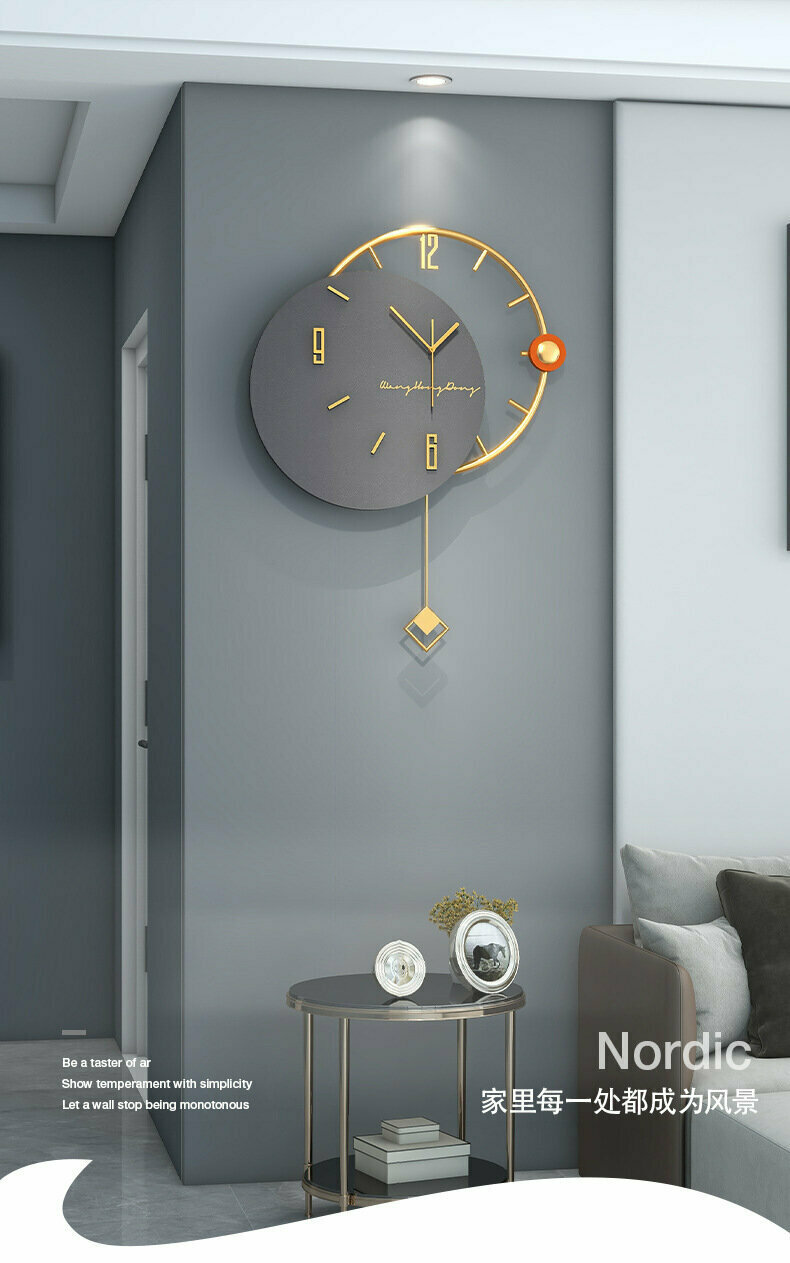 Настенные часы "Домашний свет", в стиле минимализма, бесшумные