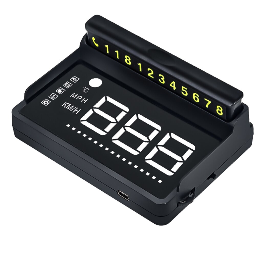 OBD HUD Головной Дисплей Проектор Спидометра Автомобиля Сигнализация О Превышении скорости При вождении