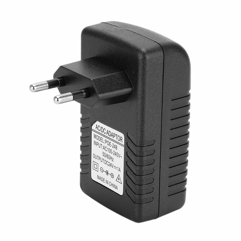POE Injector DC 24V 1A Power Adapter Plug / Optional