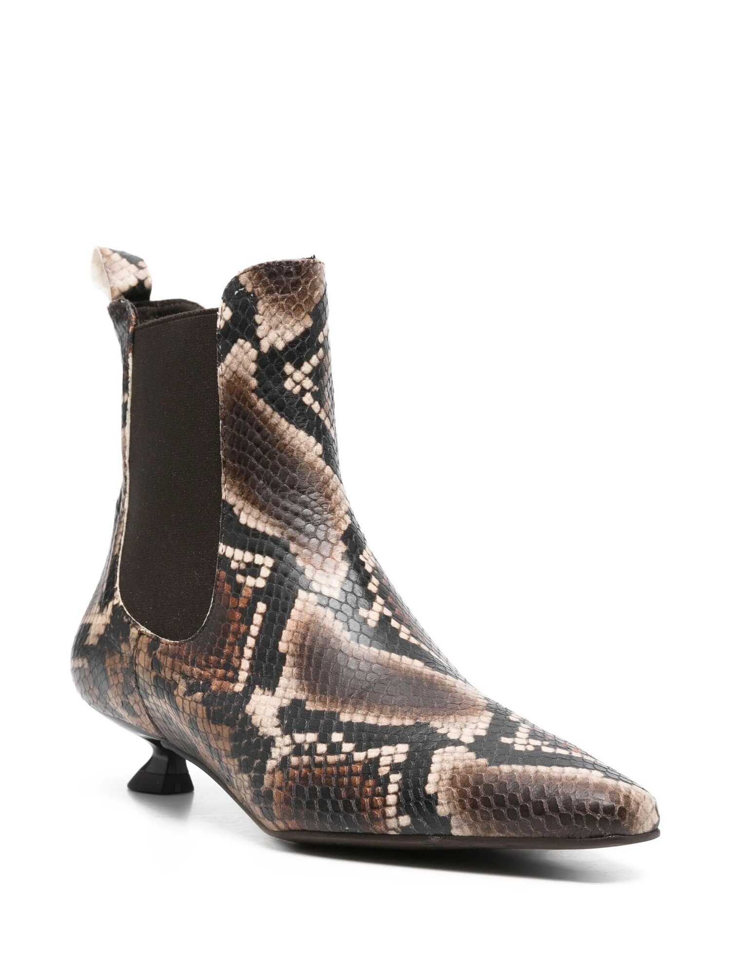 Ботинки Pedro Miralles Snakeskin pointed-toe boots, размер 36, brown — фото 1