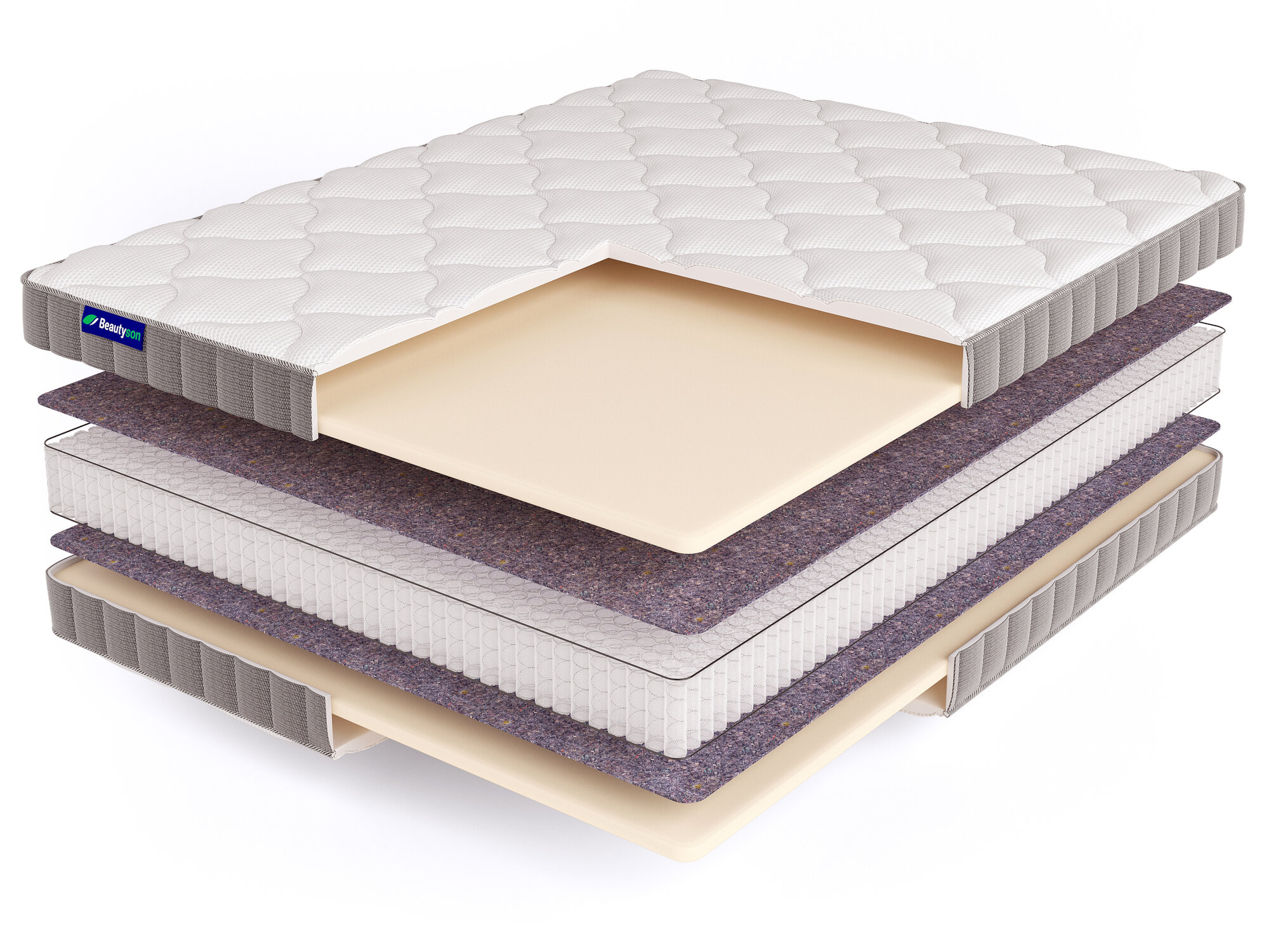 Матрас Beautyson Promo 3 S1200 120х200 анатомический средней жесткости Независимые пружины высота 21 см