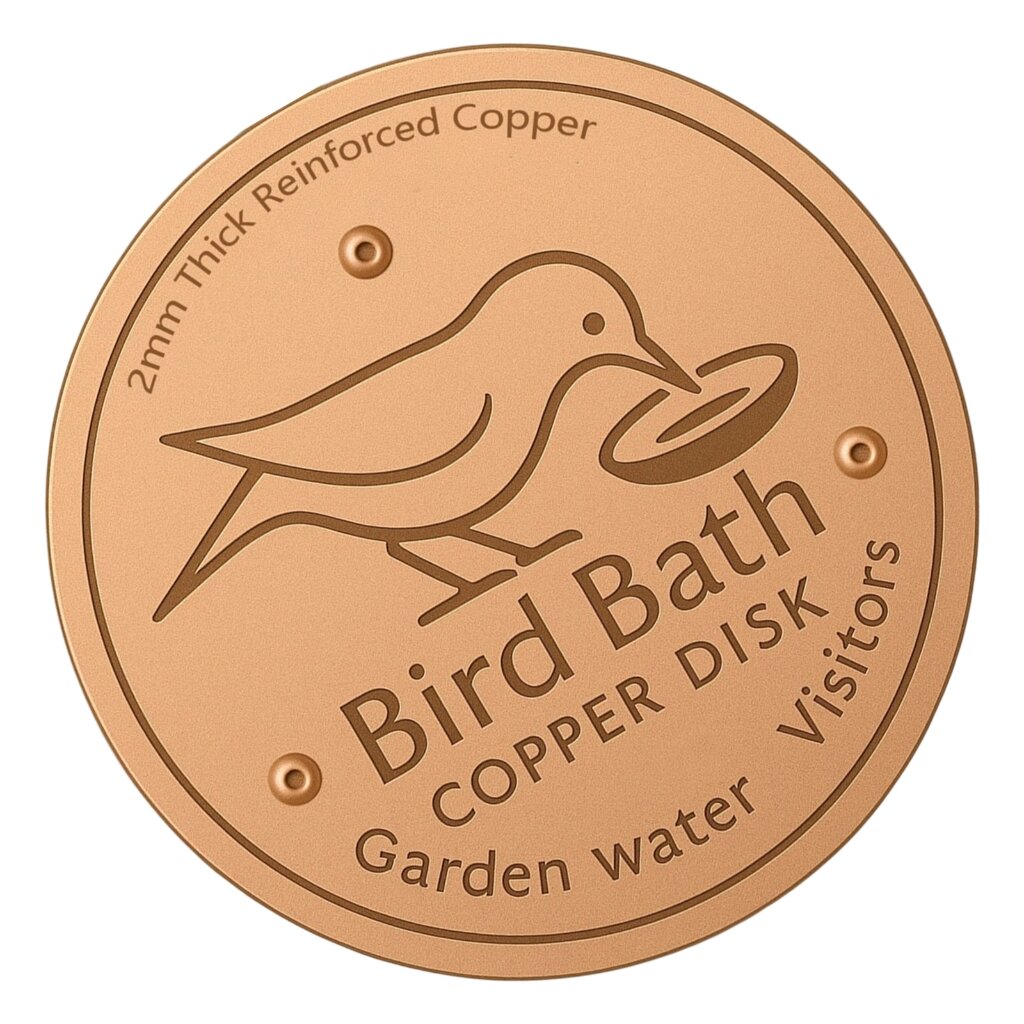 Естественная Очистка Воды, Пассивированный Медный Диск 99.99% Чистоты, 3-точечная Конструкция, Снижает Частоту Очистки Поилок до 20 Дней