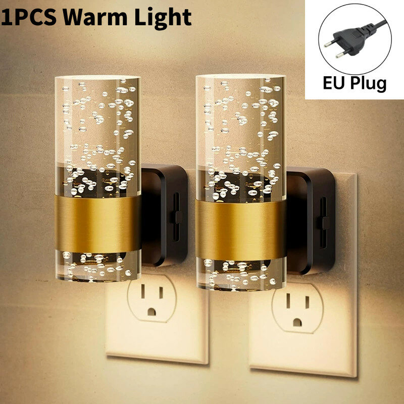 Led wall night light with ambient glow for kitchen and stairway illumination warm light eu