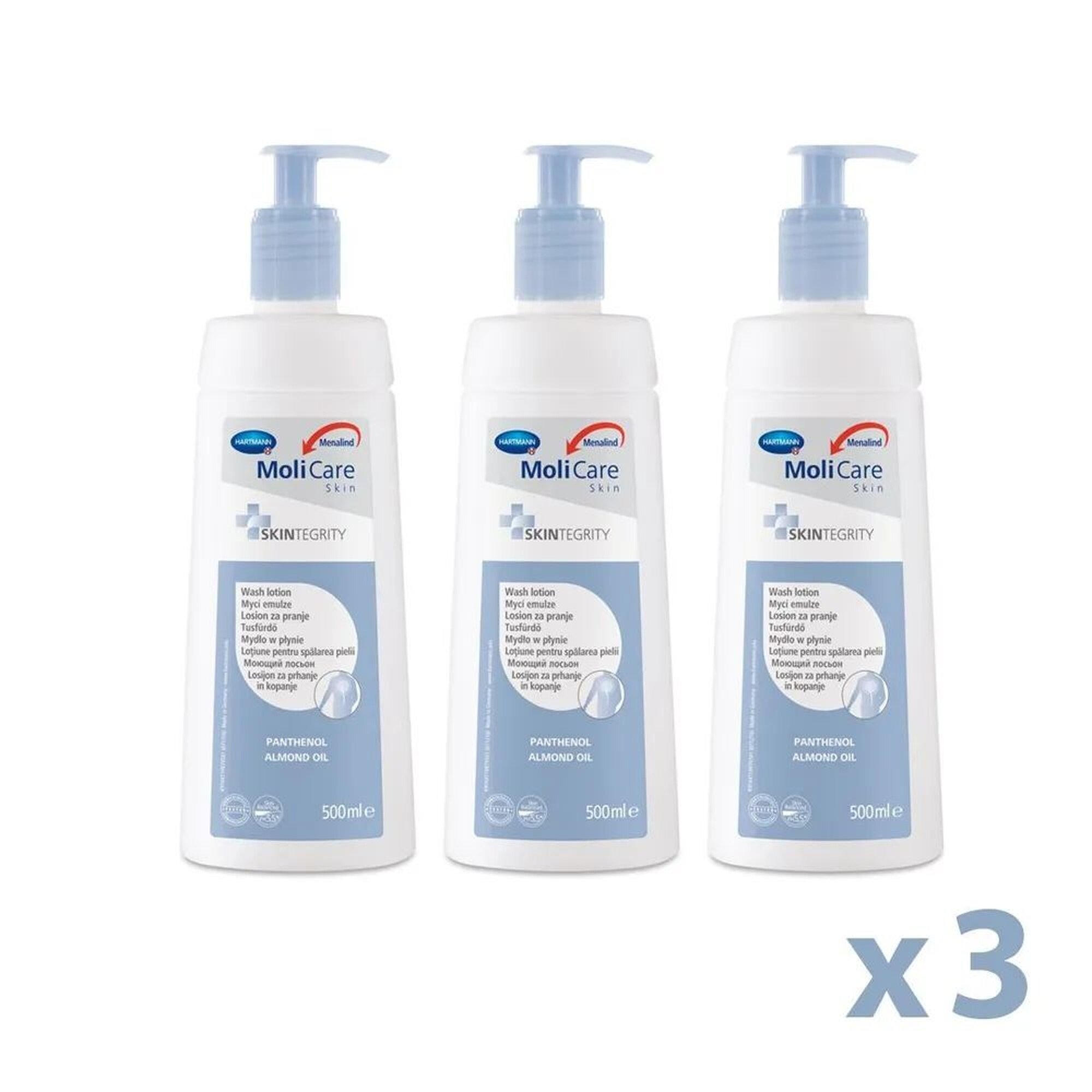Моющий лосьон Hartmann MoliCare Skin, для тела, объем 500 мл, 3 шт