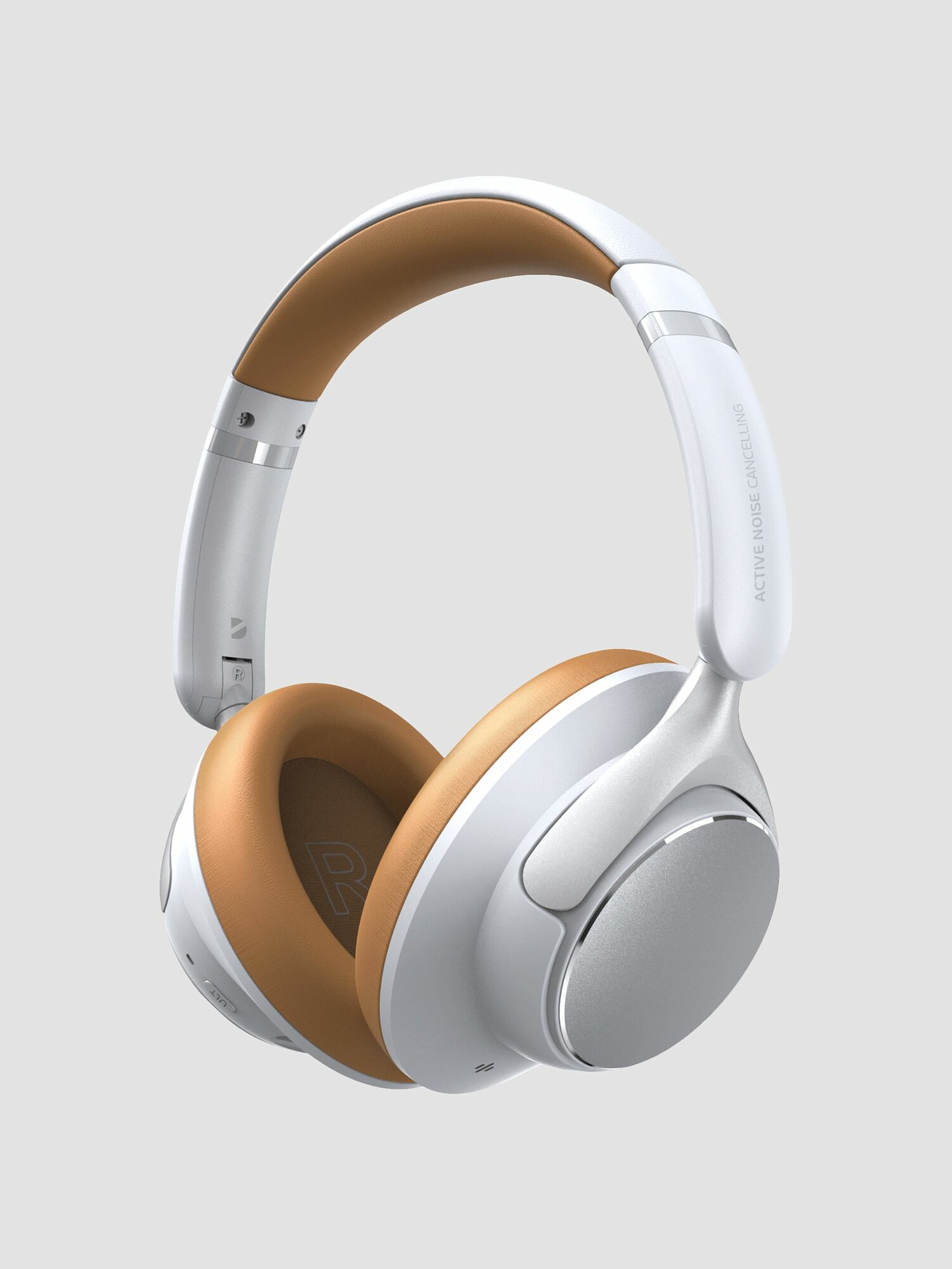 Наушники беспроводные большие игровые с шумоподавлением Stereo Core ANC, bluetooth 5.4, 400 мАч, белый, Deppa, 44331