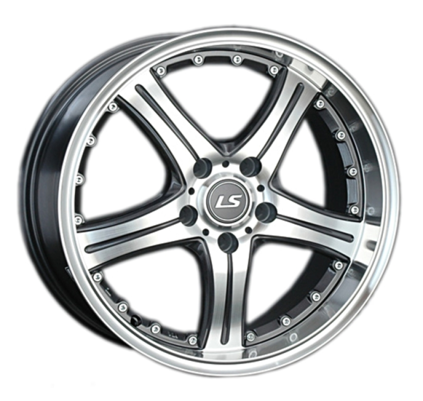 Диск колесный LS Wheels 322 7,5x17 5x114,3 Dia73.1 ET45 цвет GMF (темно-серый, полировка)